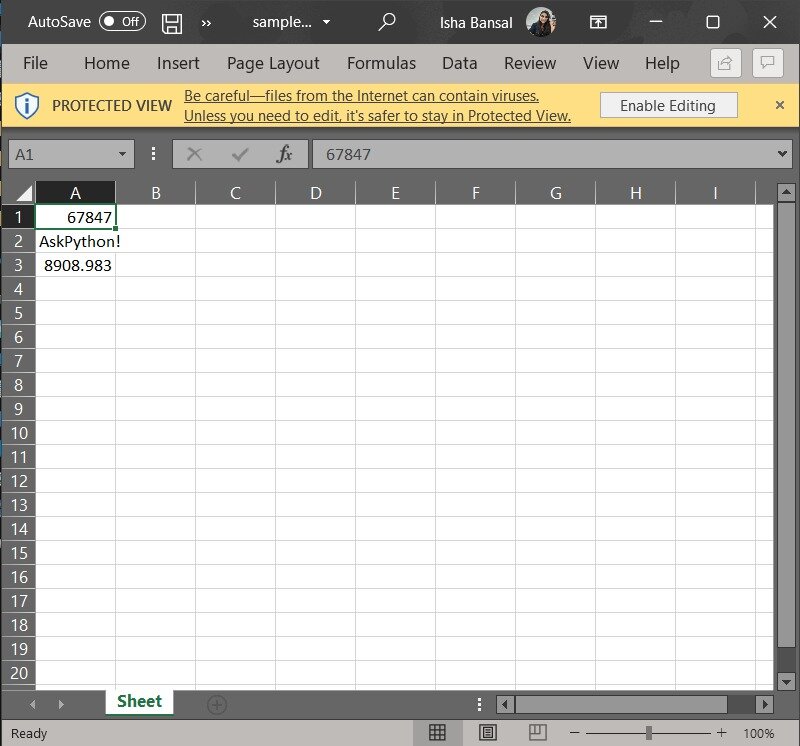 PythonでOpenpyxlのインストール、Excelの新規作成、書き込みの解説をする | Pythonの森